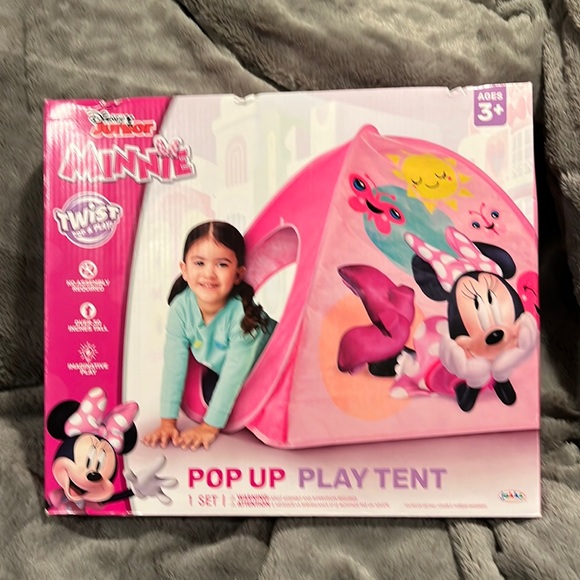 Disney | Toys | Nwt Brand New Disney Junior Minnie Twist Pop Play Tent ...